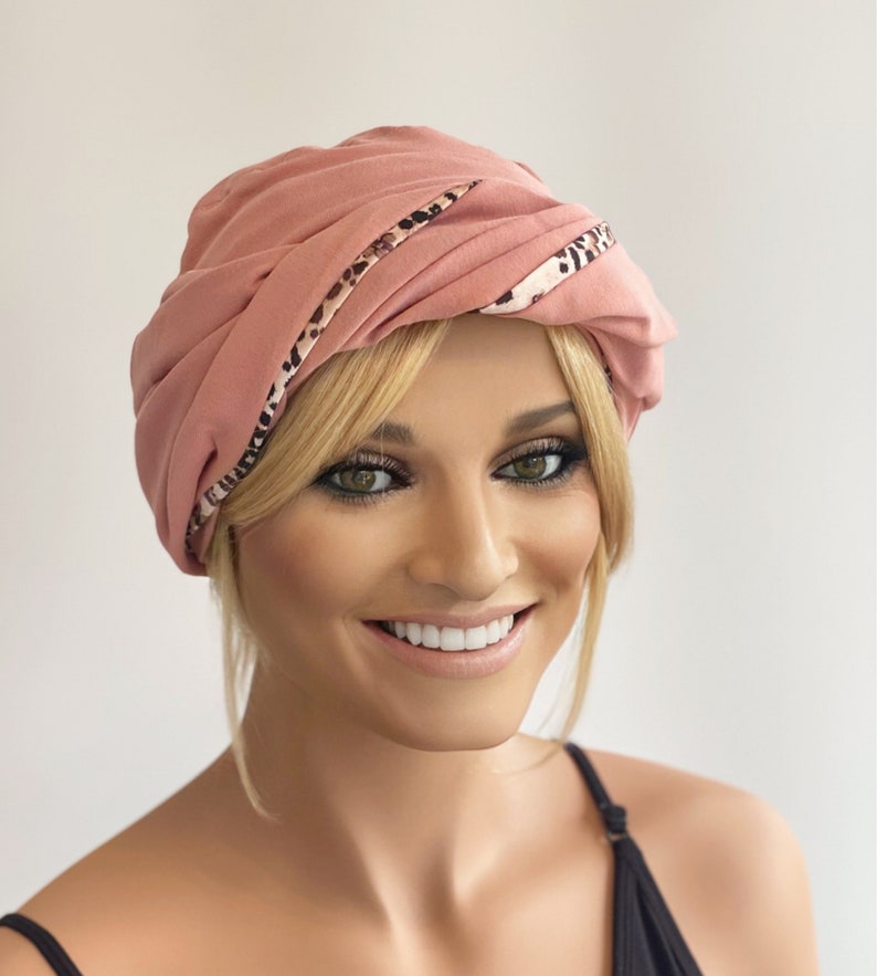 Rachel Twist Hat Cancer Head Wear Cap Hair Loss Scarf - Etsy Singapore