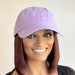 Lilac Baseball Cap With Short Hair Attached| Hat Wig| Hat With Hair ...