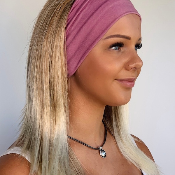 Headband With Hair Attached Etsy