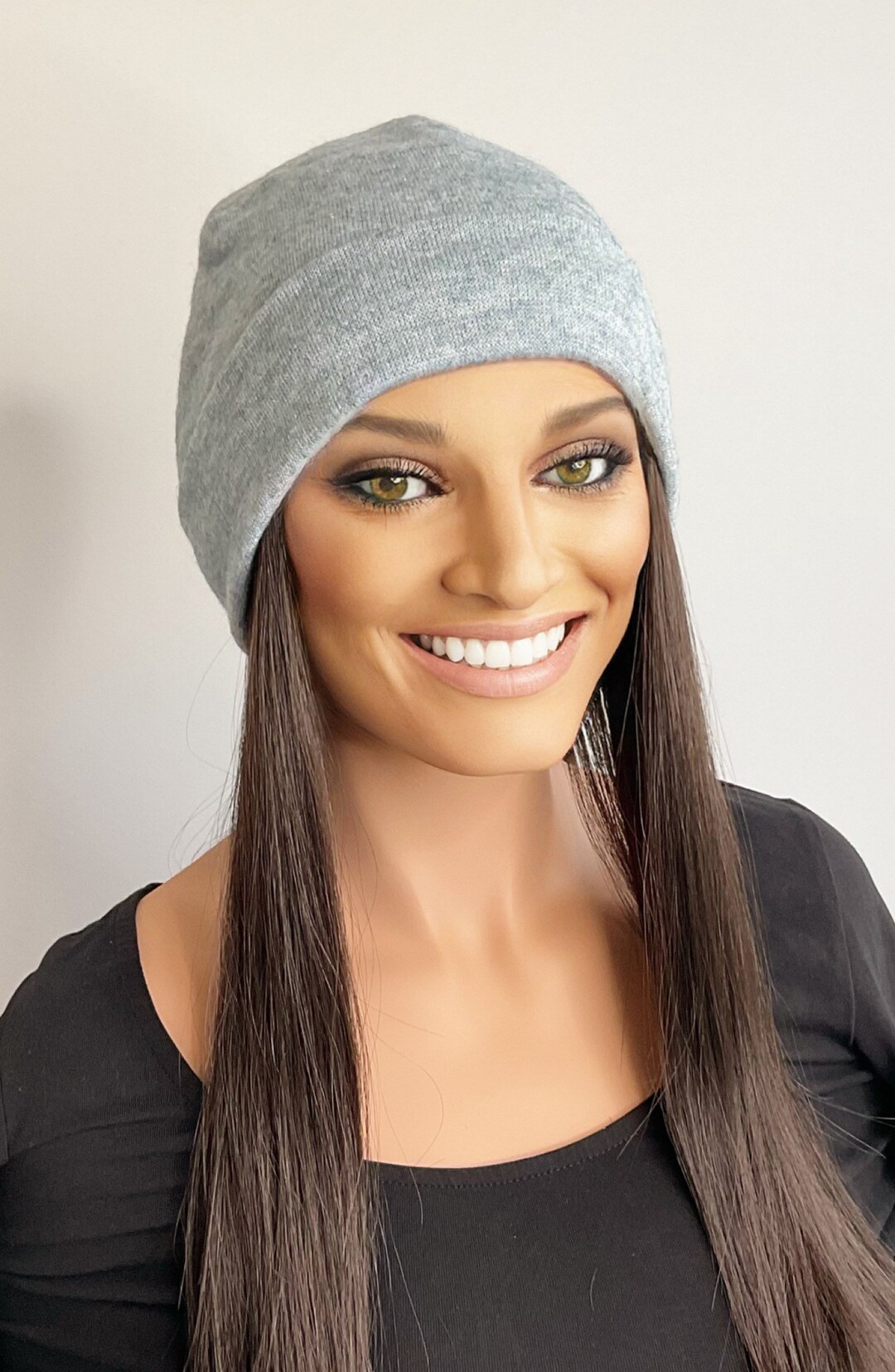 Lightweight Beanie With Long Hair Attached Hat With Hair Attached Hat ...