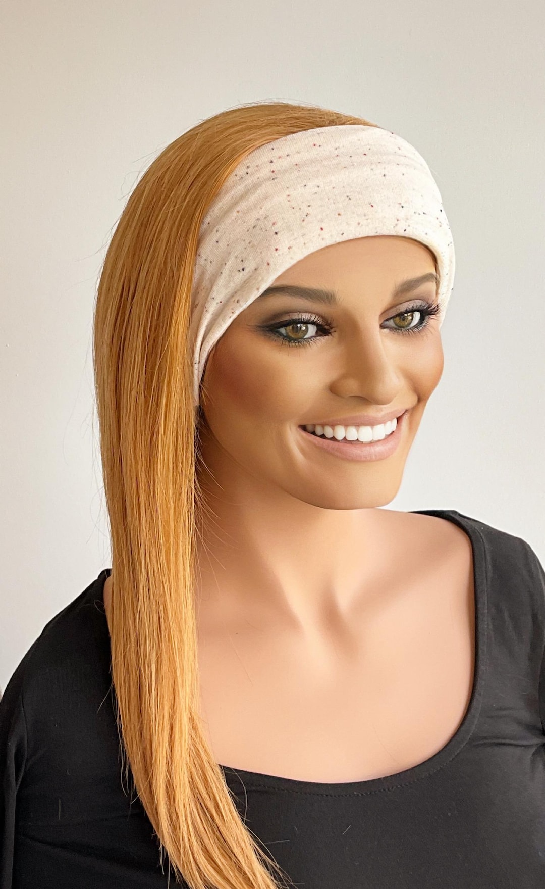 Human Hair Medium Length Headband Wig/ Sports Wig/ Headband Wig ...