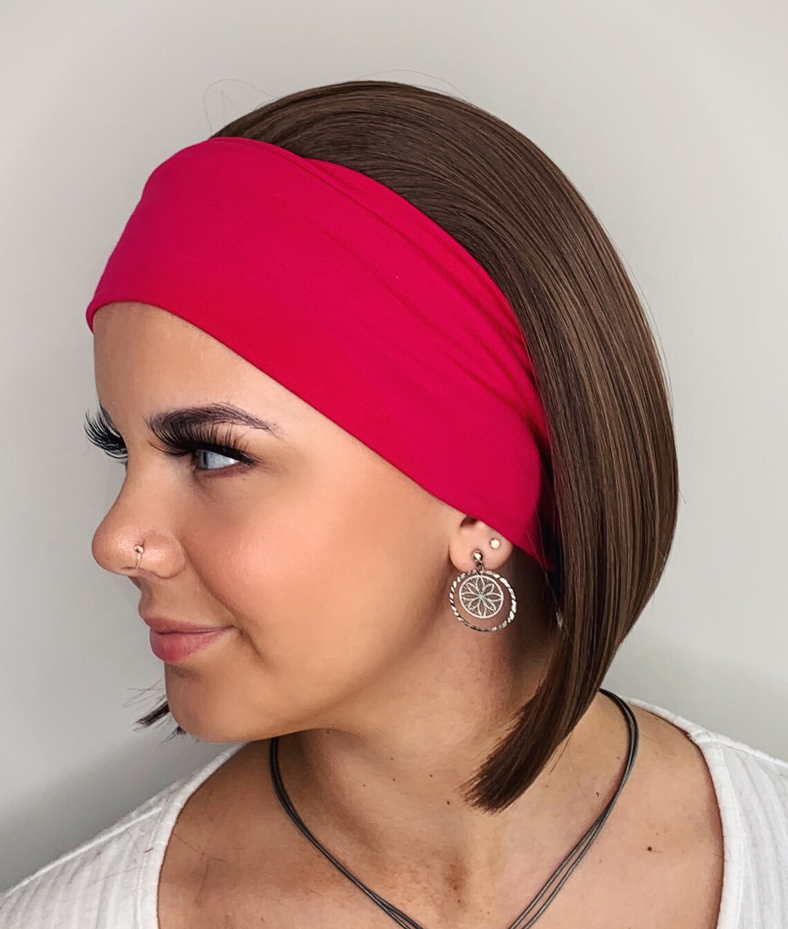 Medium Brown Headband Wig Gym Wig Bandfall Wig Sports Wig - Etsy