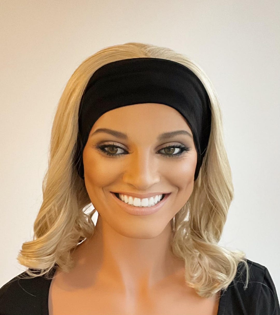 Premium Pearl Beach Wave Headband Wig/ Headband Wig/ Sports Wig ...