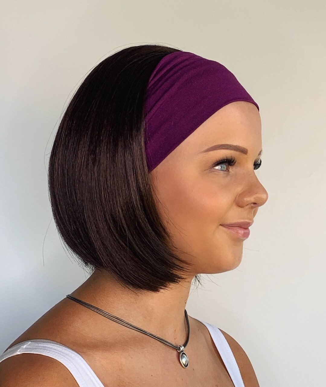 Warm Chocolate Headband Wig, Gym Wig, Bandfall Wig, Sports Wig, Swim ...