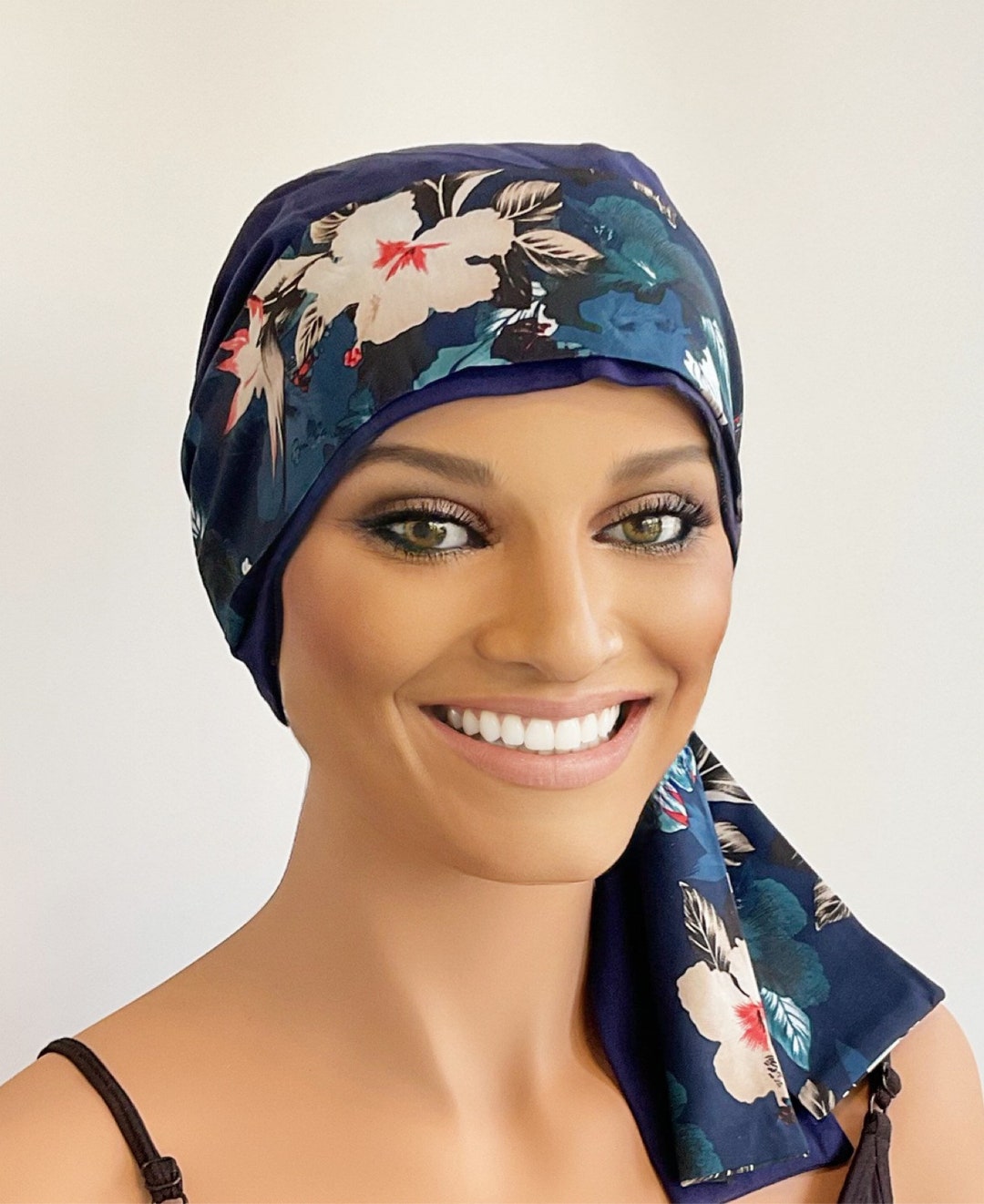 Anna 2 Look Set Cancer Head Wear Cap, Hair Loss Scarf, Chemotherapy ...
