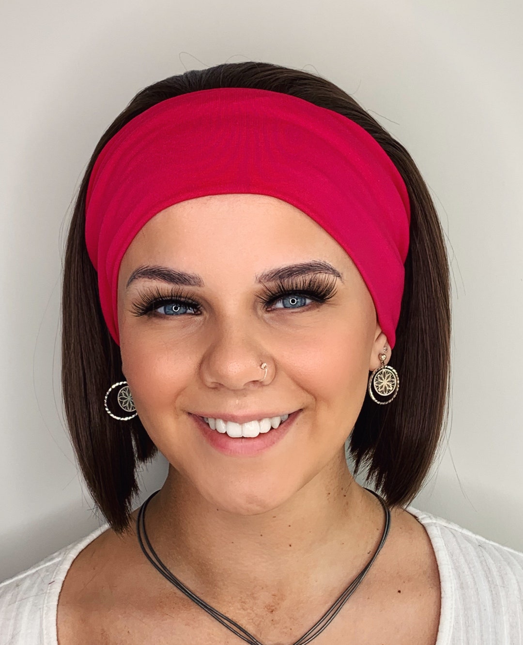 Medium Brown Headband Wig, Gym Wig, Bandfall Wig, Sports Wig, Swim Wig ...