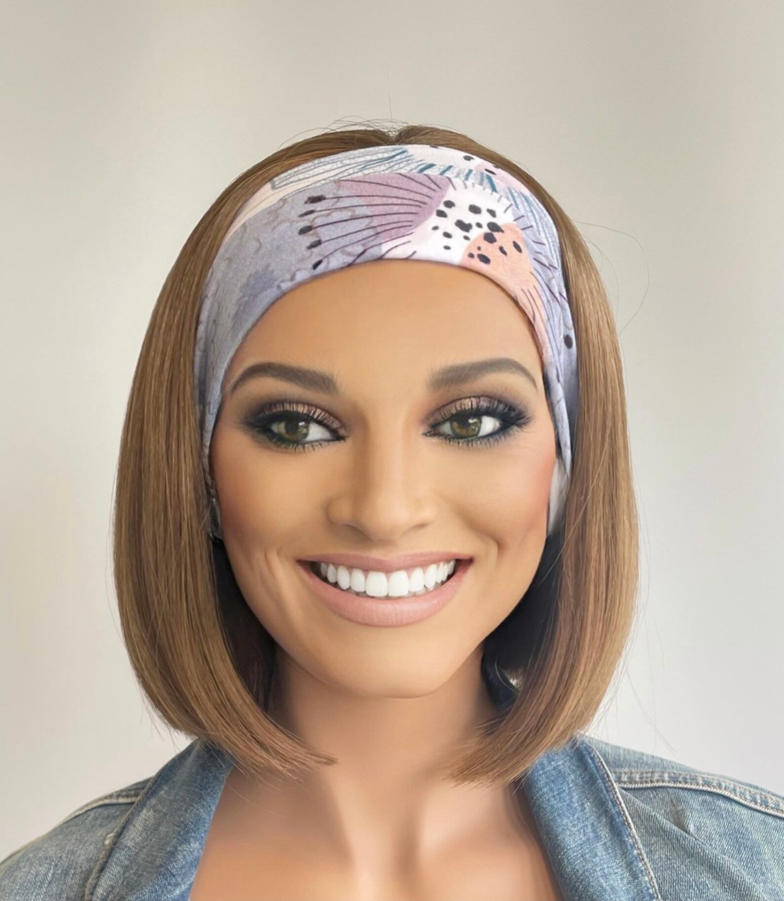 Headband Wig for Gym & Swim Praline Mix, Light Brown Blonde Mix ...
