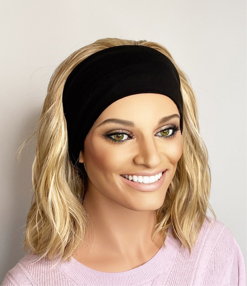Premium Barley Blonde Highlighted Beach Wave Headband Wig/ Headband Wig ...