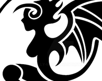 Angel devil decal | Etsy