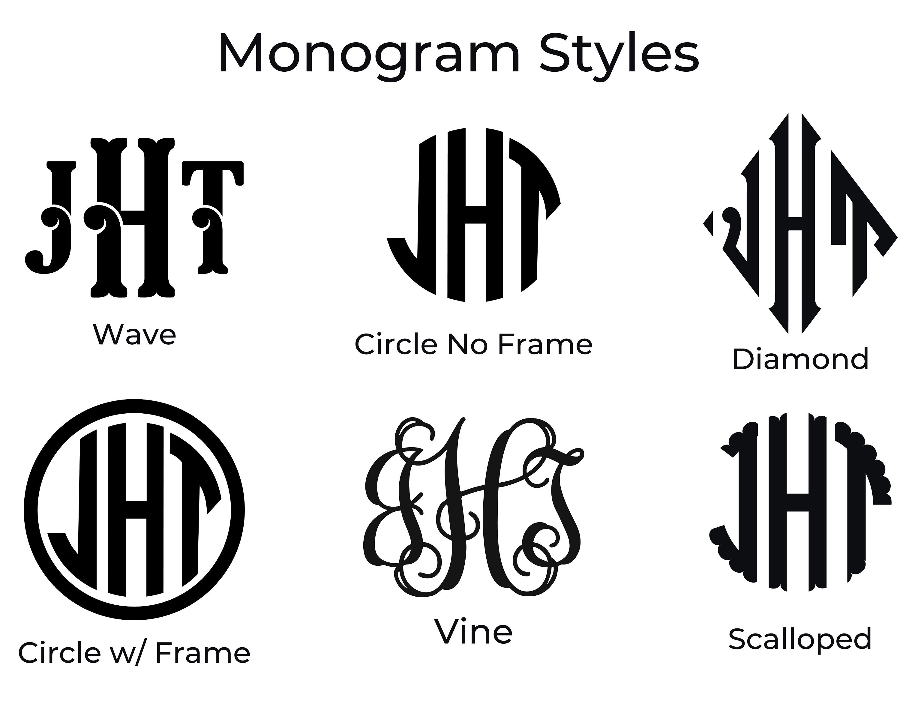 5 Pack Monogram Clear Bag Travel Kit Cosmetic Bag | Etsy