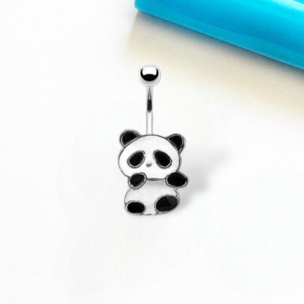 Panda Belly Ring - Etsy