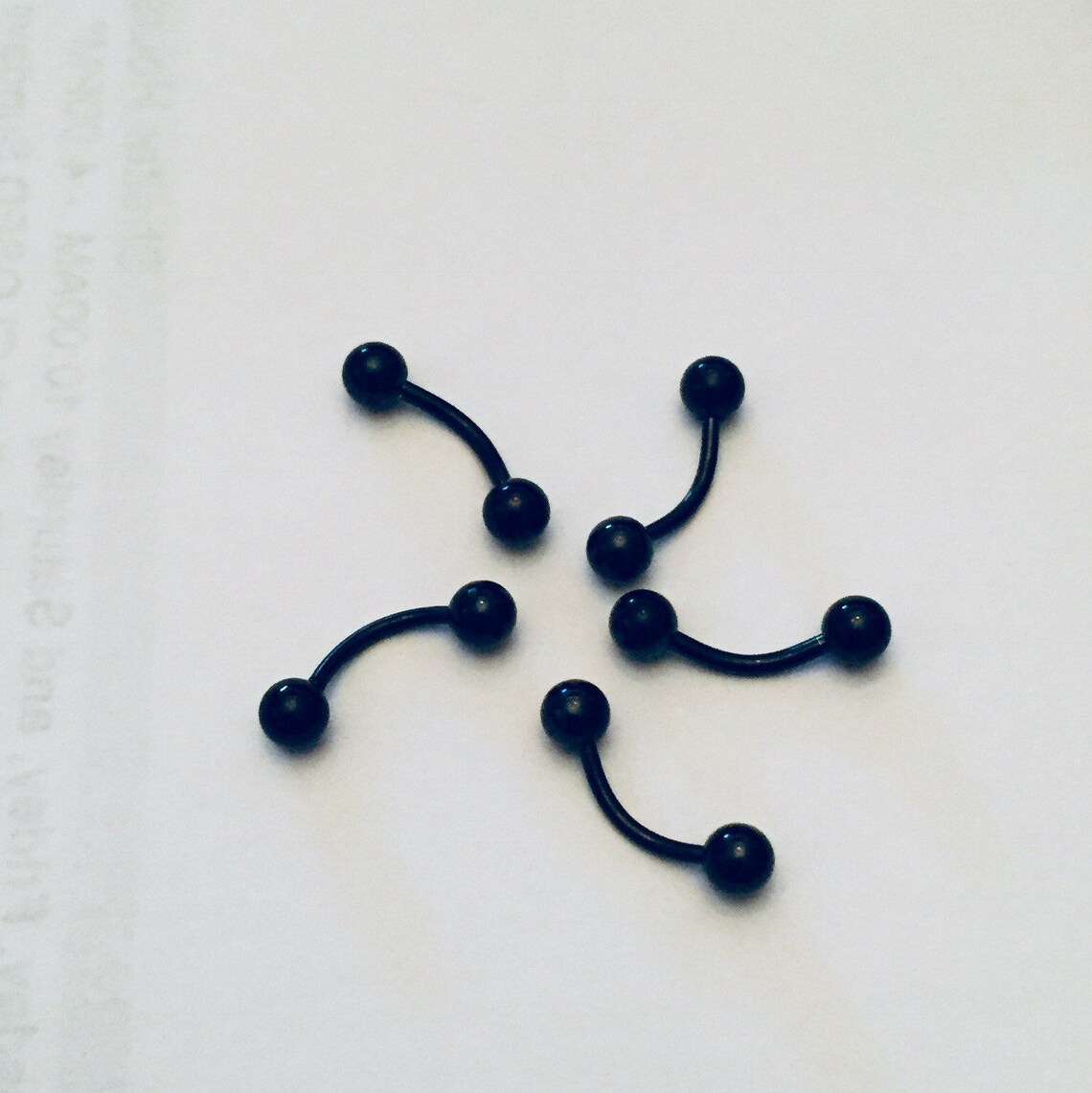 16g Colorful Banana Bars Curved Barbells Snake Eye Eyebrow - Etsy