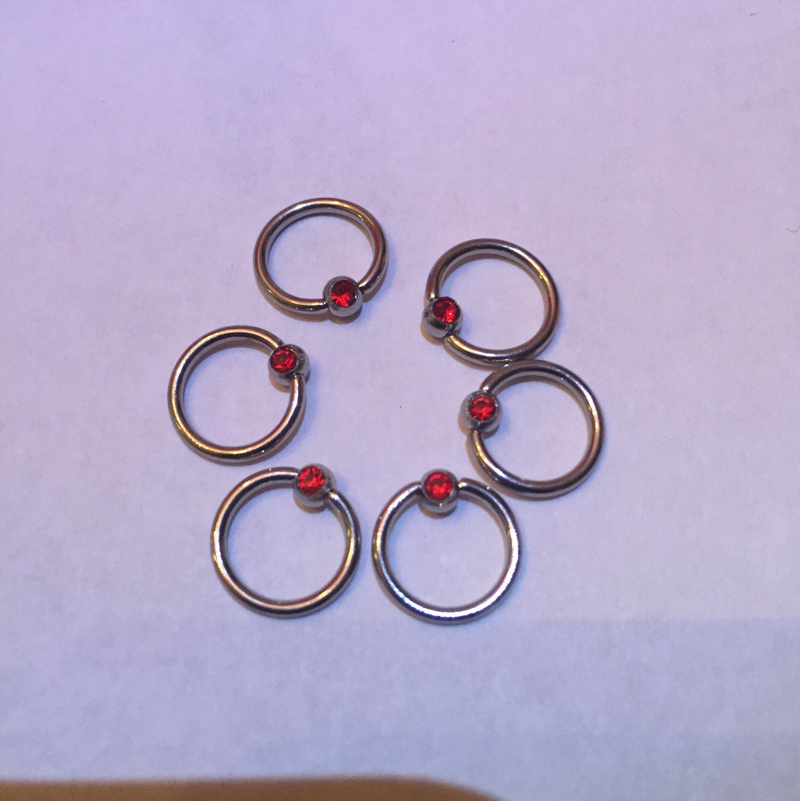 16g captive ring horseshoe piercing septum ring tragus helix | Etsy