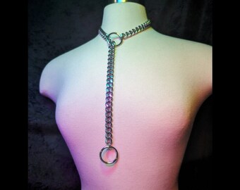 Rainbow Metal Star Locked O-ring Slip Chain / Fidget Choker/collar - Etsy