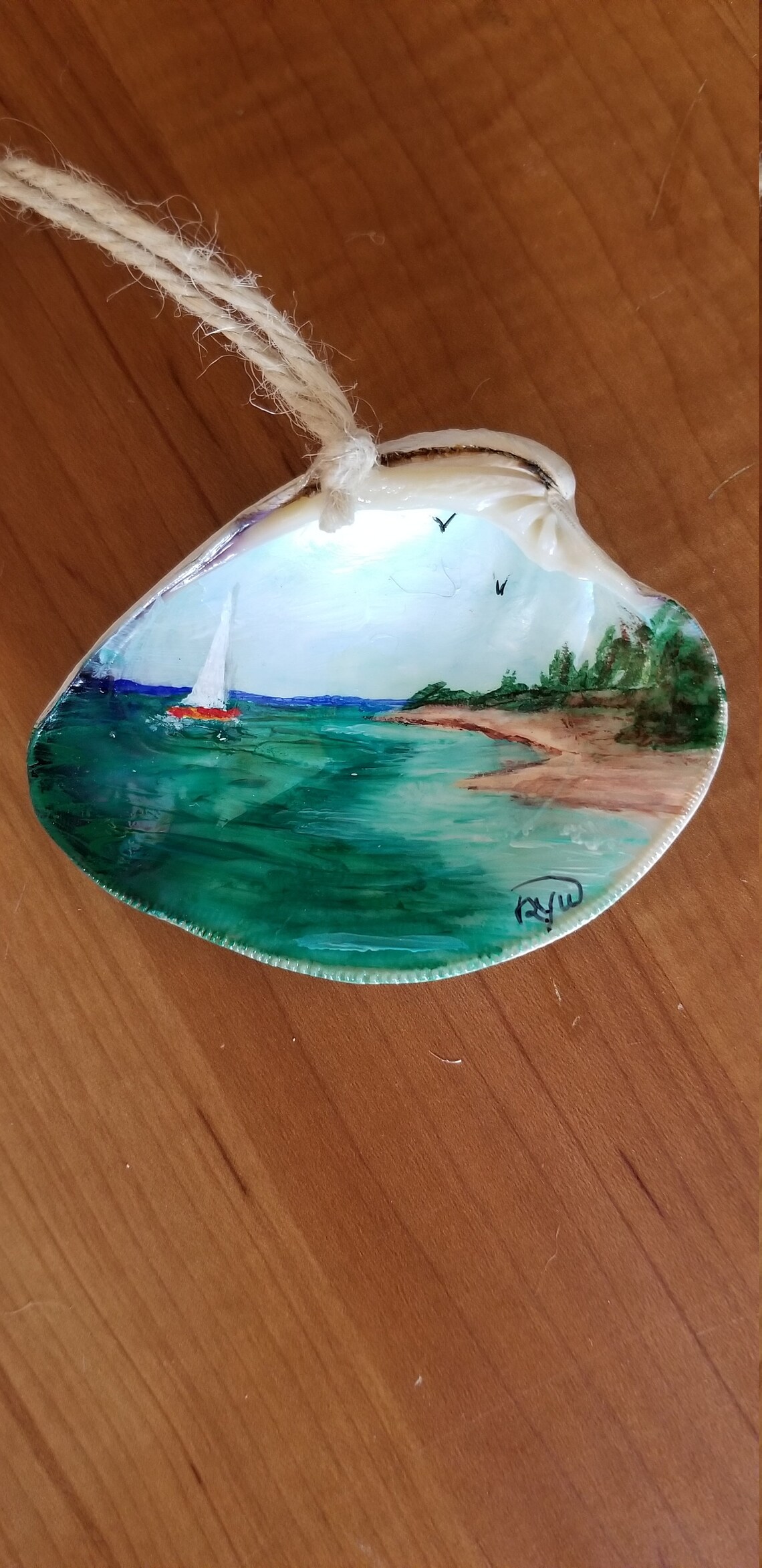 Painted Clam Shells - Etsy