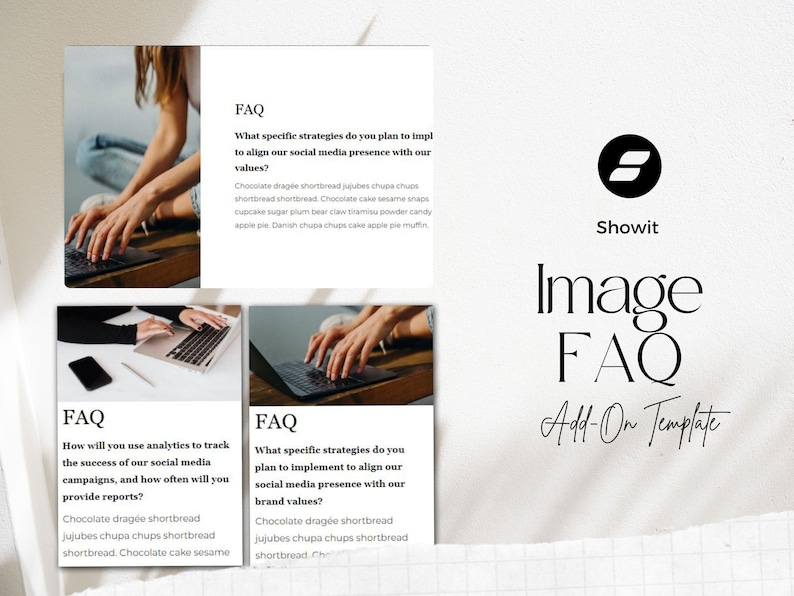 Showit FAQ Template Frequently Asked Questions Canvas Add On - Etsy