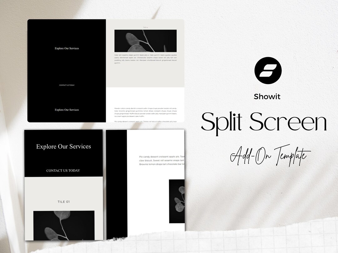 Showit Template Split Screen Template Scrolling Canvas Web Template - Etsy