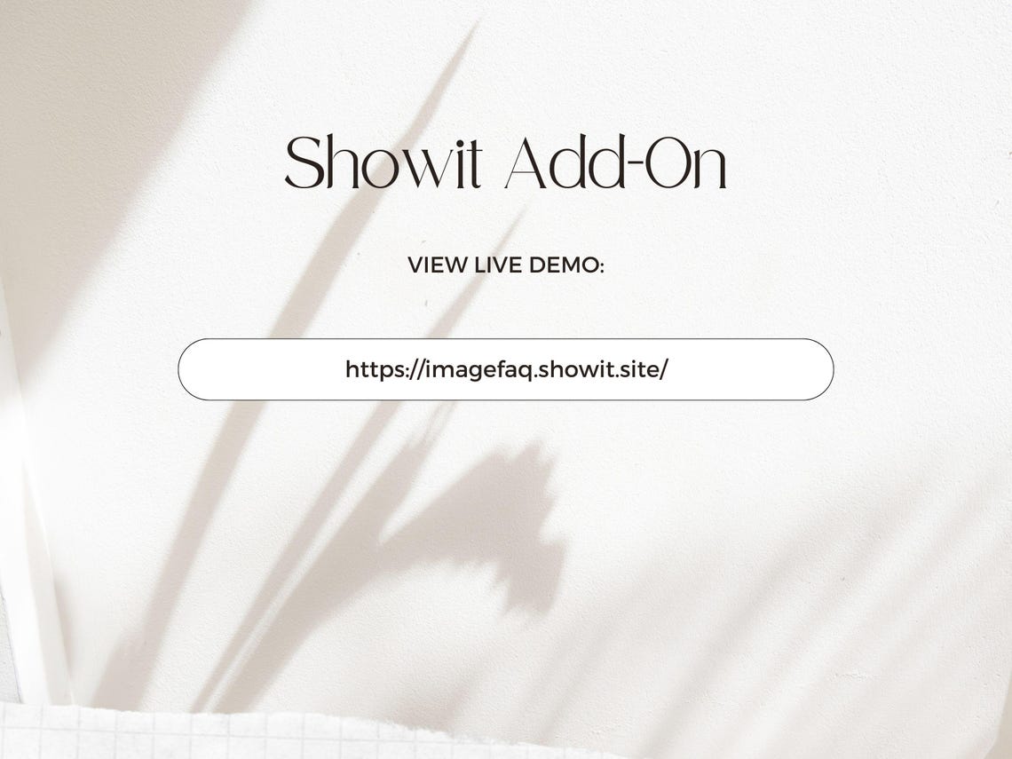 Showit FAQ Template Frequently Asked Questions Canvas Add On - Etsy