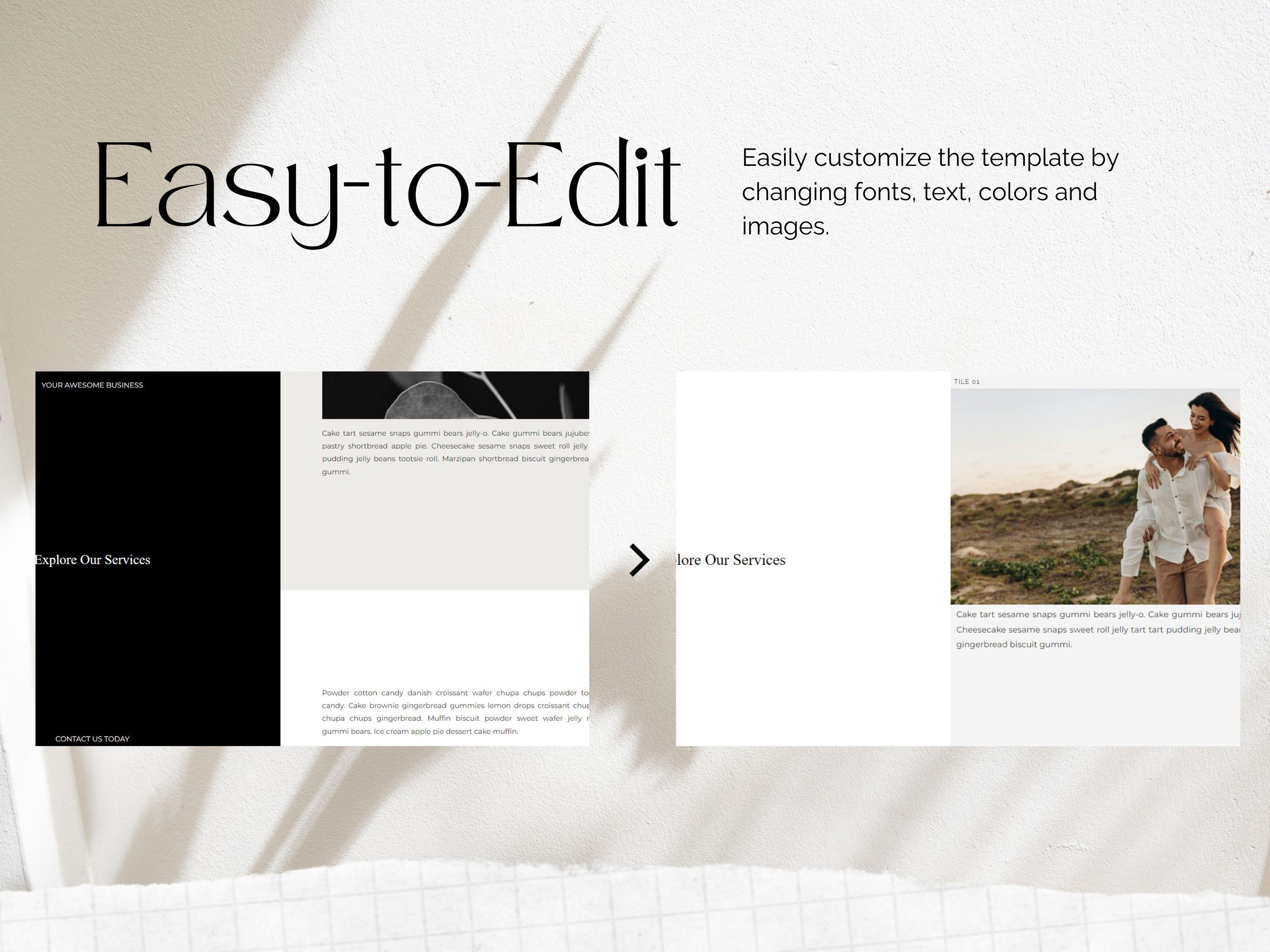 Showit Template Split Screen Template Scrolling Canvas Web Template - Etsy