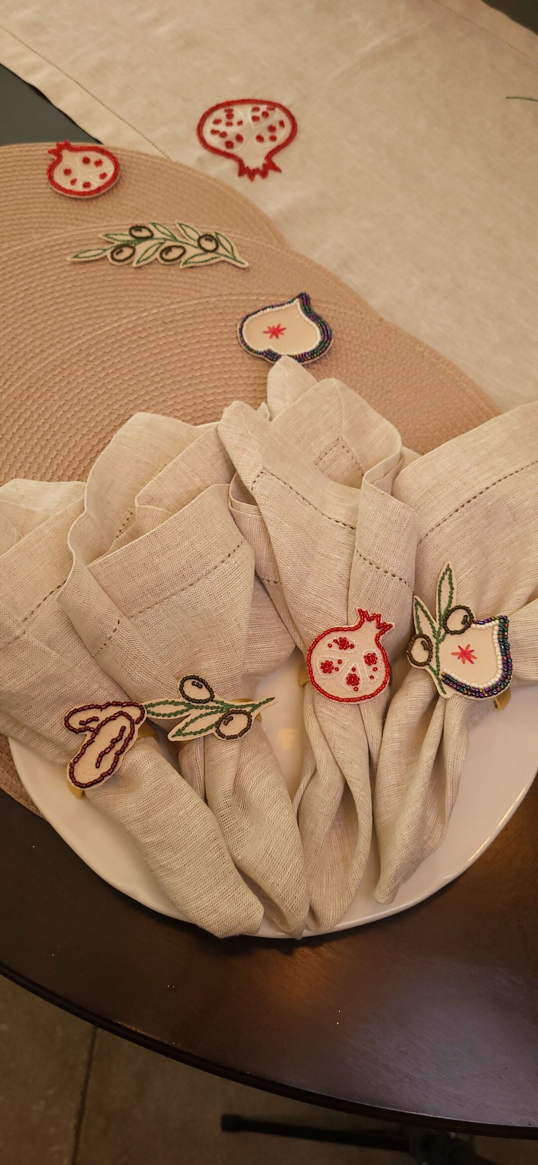 Ramadan Napkin Rings Set, Quran Fruits Napkin Rings - Etsy
