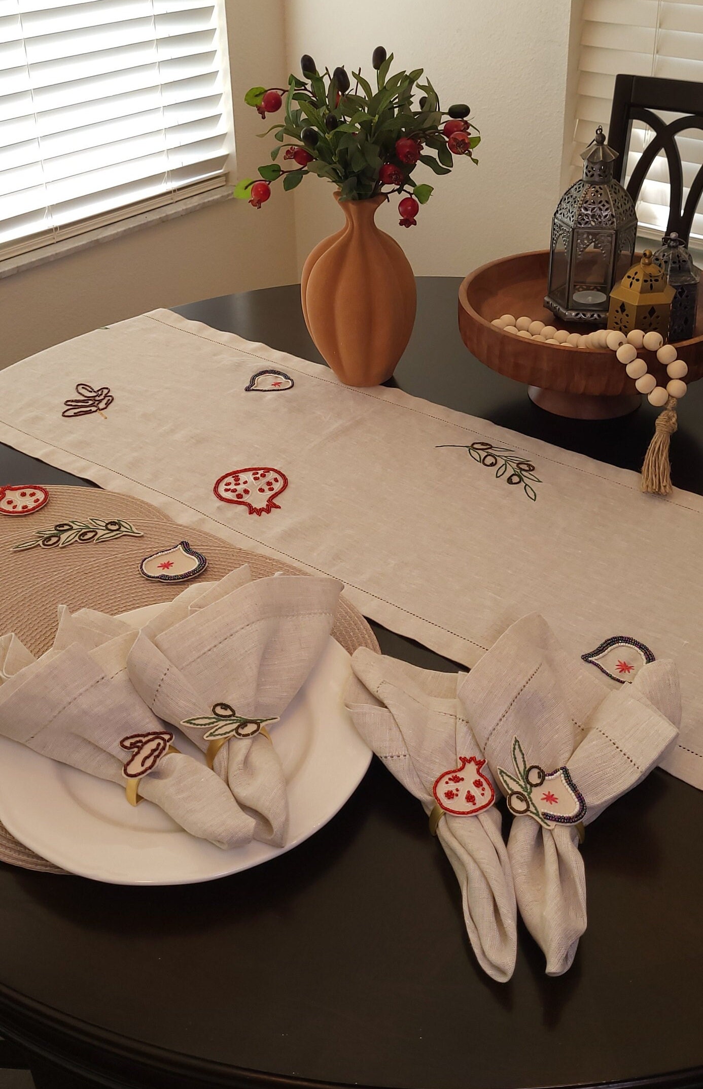 Ramadan Napkin Rings Set, Quran Fruits Napkin Rings - Etsy