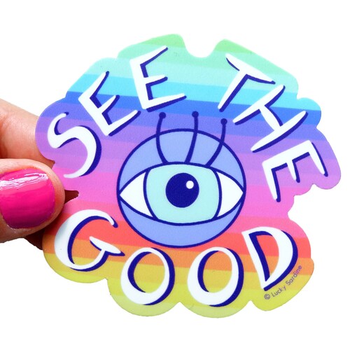 See the Good Vinyl Sticker Positivity Sticker Happiness | Etsy