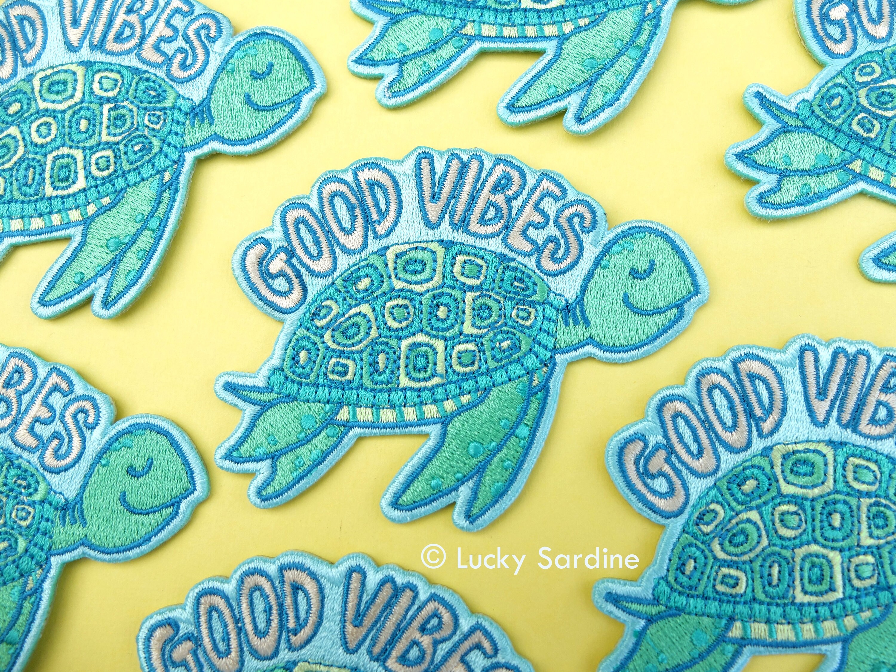 Sea Turtle Patch Good Vibes Patch Iron on Patch Good Vibes - Etsy