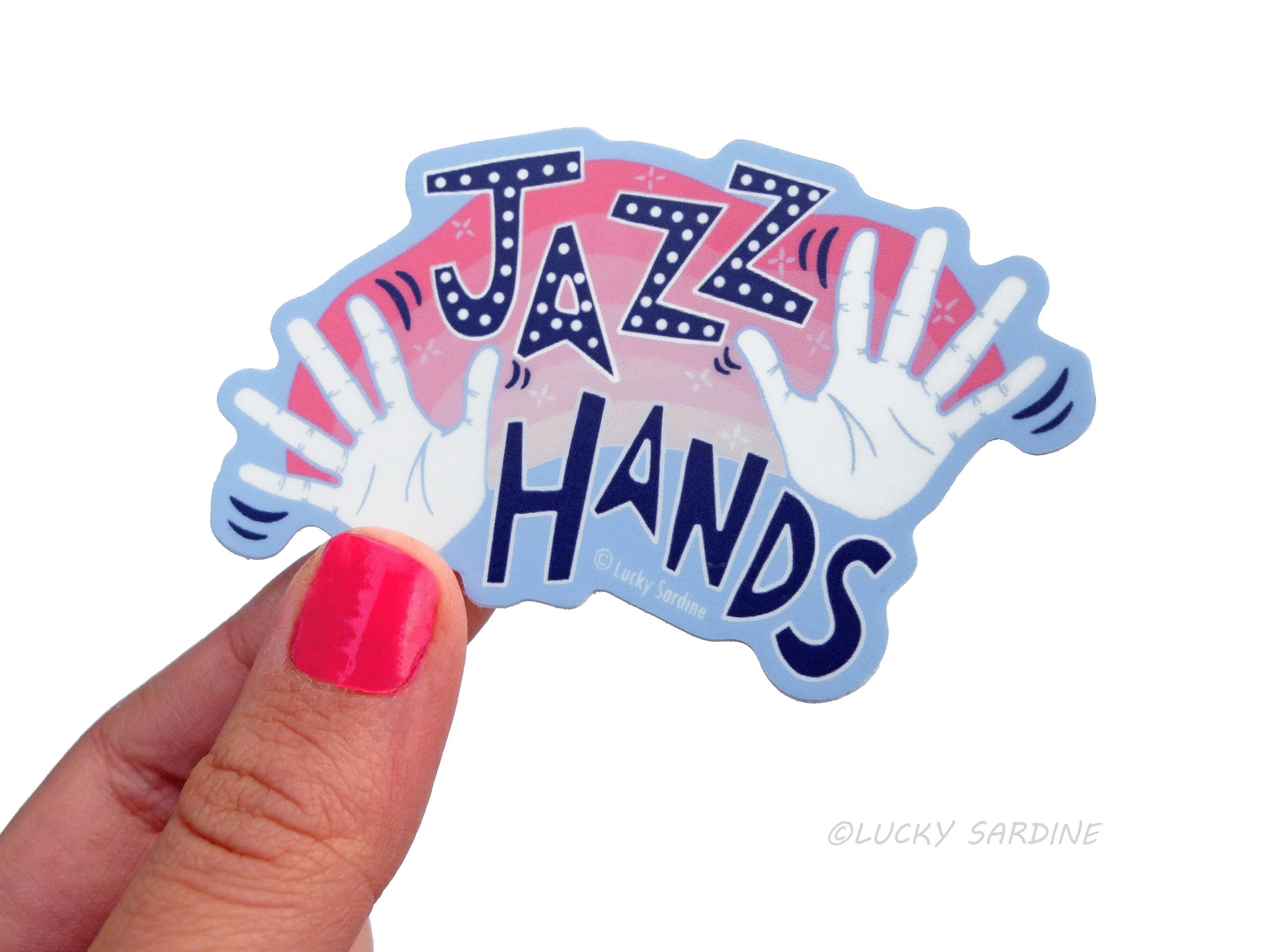 Jazz Dance Vinyl Sticker Jazz Hands Sticker Dance sticker | Etsy