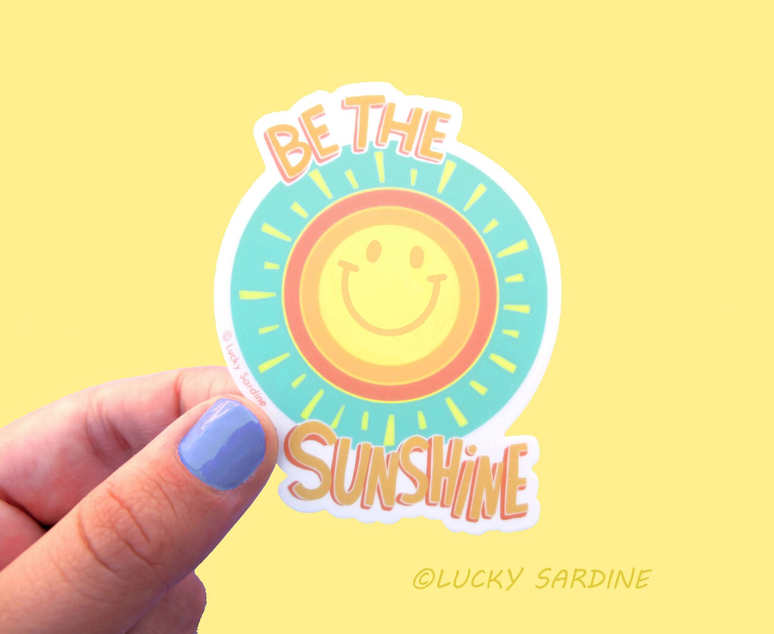 Be the Sunshine Vinyl Sticker, Sunshine Sticker, Sunshine Decal, Sun ...