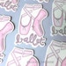 Ballet Vinyl Sticker Dance Sticker Ballet Sticker - Etsy