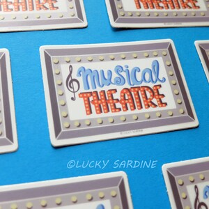 Musical Theatre Vinyl Sticker, Music Sticker, Theatre, Performing Arts ...