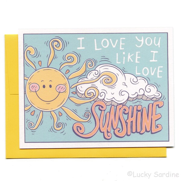 Sunshine Cards - Etsy