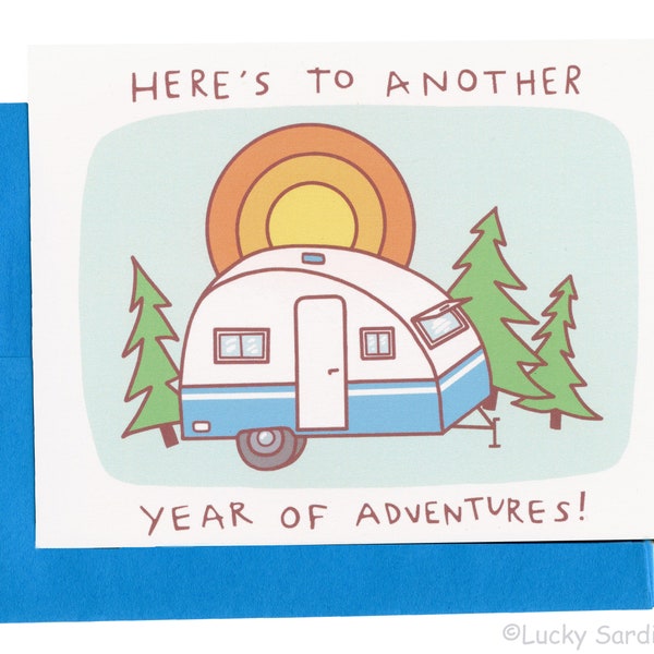 Camper Card - Etsy