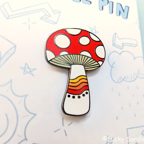Mushroom Pin - Etsy