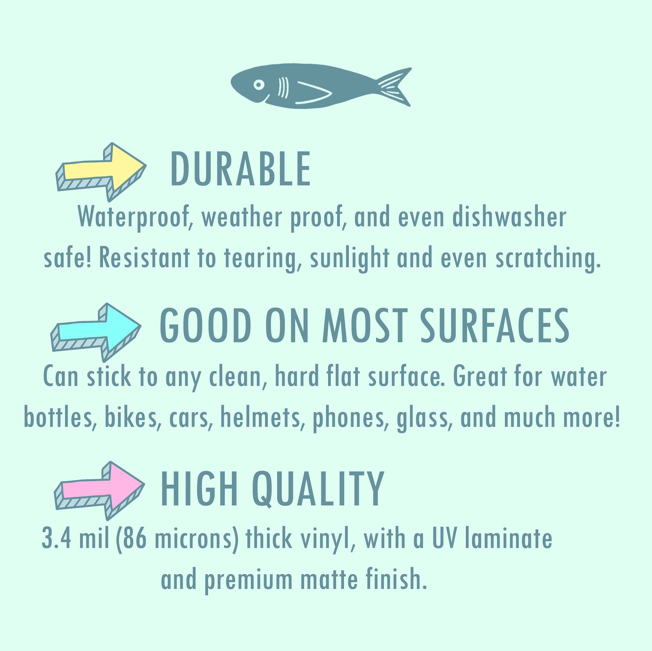 Keep Going Vinyl Sticker Positivity Sticker Keep Going | Etsy