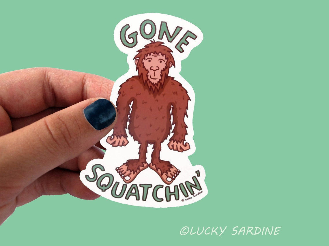 Bigfoot Vinyl Sticker Bigfoot Sticker Sasquatch Sticker | Etsy