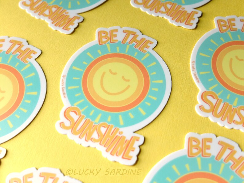 Be The Sunshine Vinyl Sticker Sunshine Sticker Sunshine | Etsy