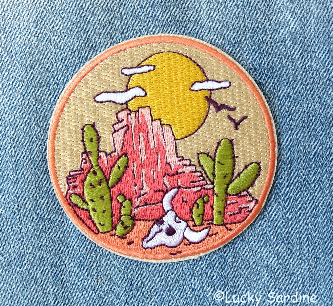 Wild West, Desert Embroidered Patch - Etsy
