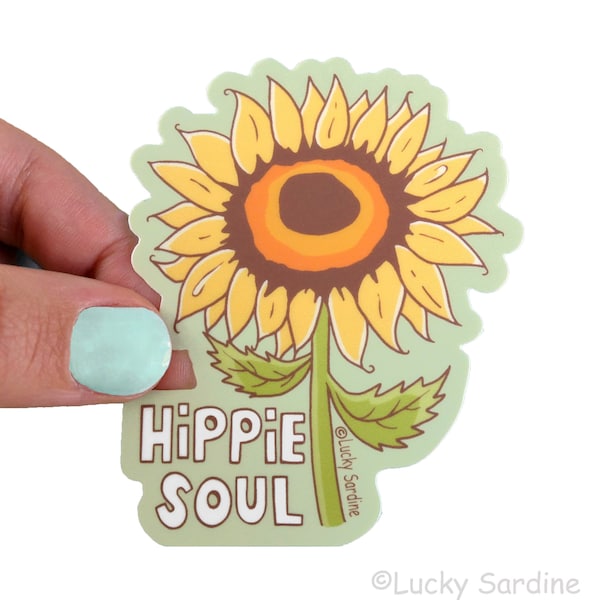 Hippie Sticker - Etsy