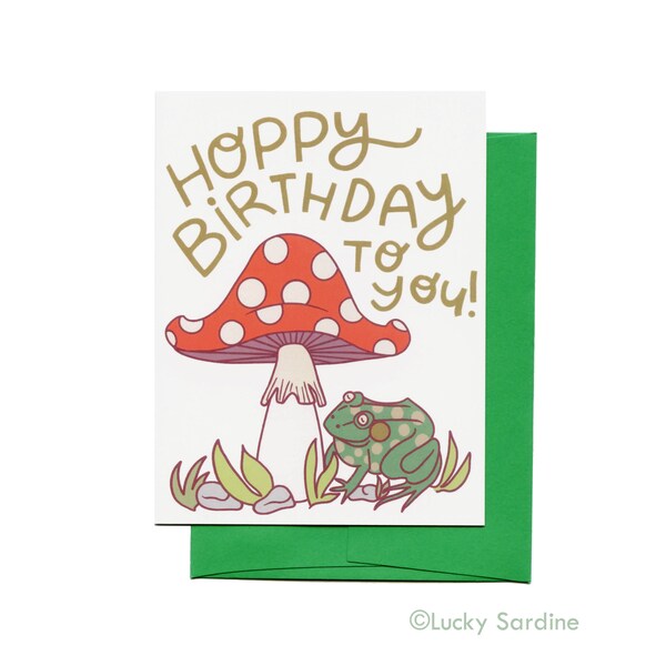Frog and Toad Birthday Card - Etsy