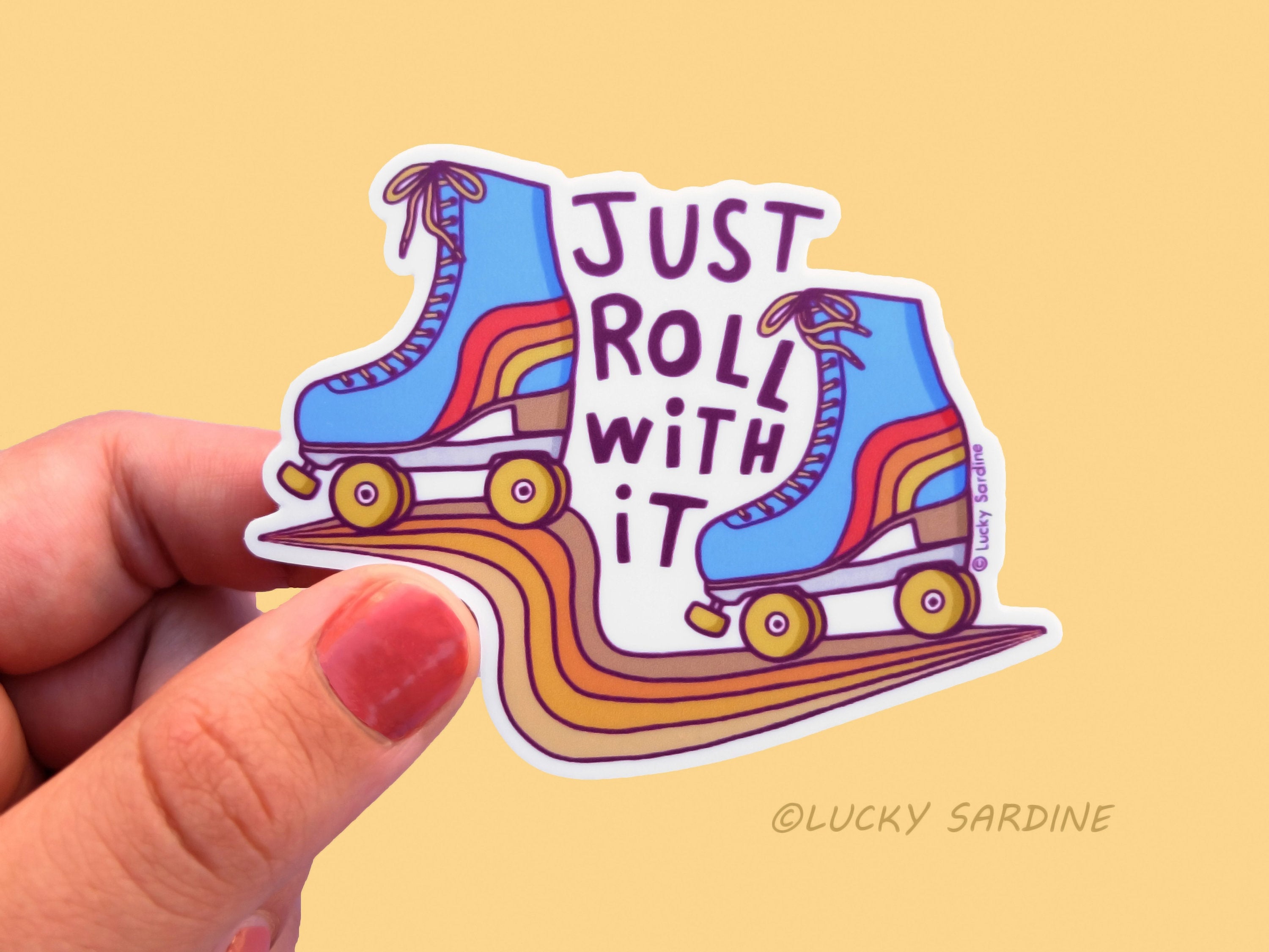 Roller Skate Vinyl Sticker Skates Sticker Vinyl Decal Skate - Etsy
