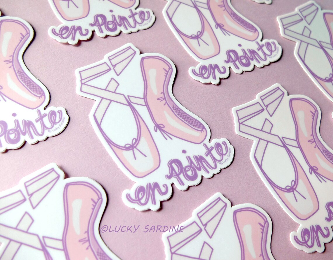 En Pointe Vinyl Sticker, Ballet Sticker, Dance Sticker, Performing Arts ...