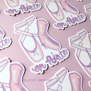 En Pointe Vinyl Sticker, Ballet Sticker, Dance Sticker, Performing Arts ...
