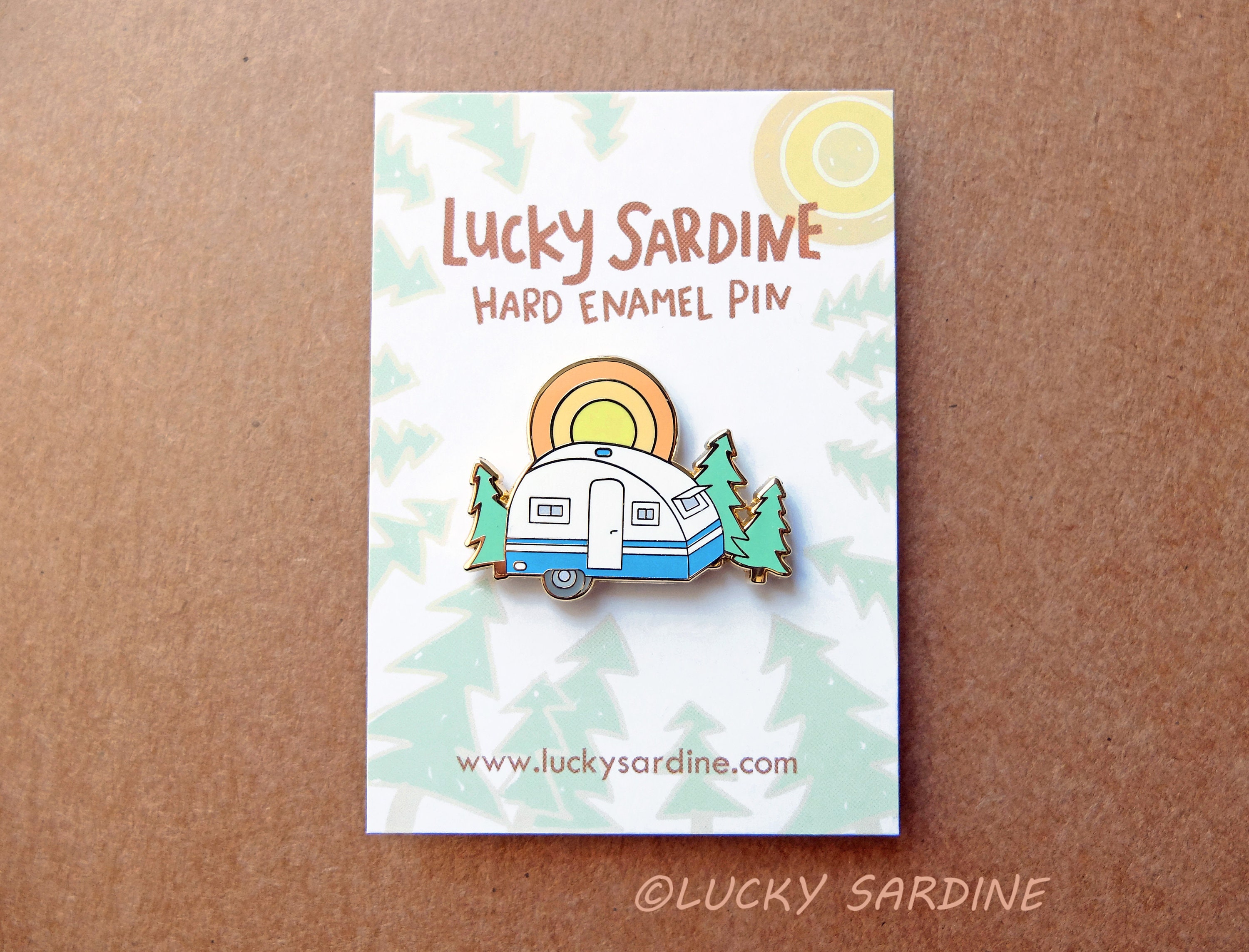 Happy Camper Enamel Pin Camper Pin Camping Pin Camper Etsy