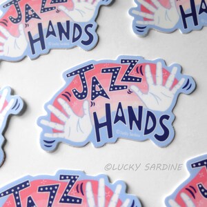 Jazz Dance Vinyl Sticker, Jazz Hands Sticker, Dance Sticker, Performing ...
