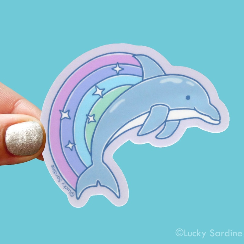 Dolphin Sticker - Etsy