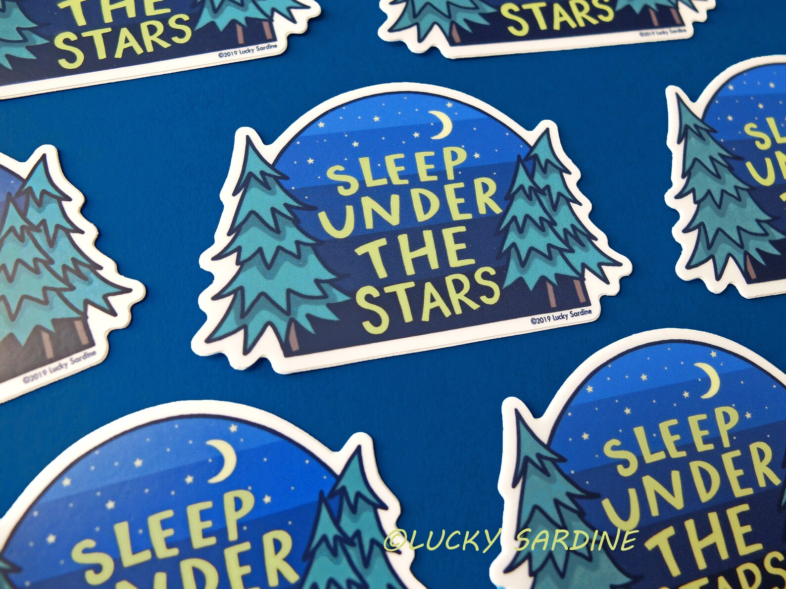 Sleep Under the Stars Vinyl Sticker Camping Sticker Wild | Etsy