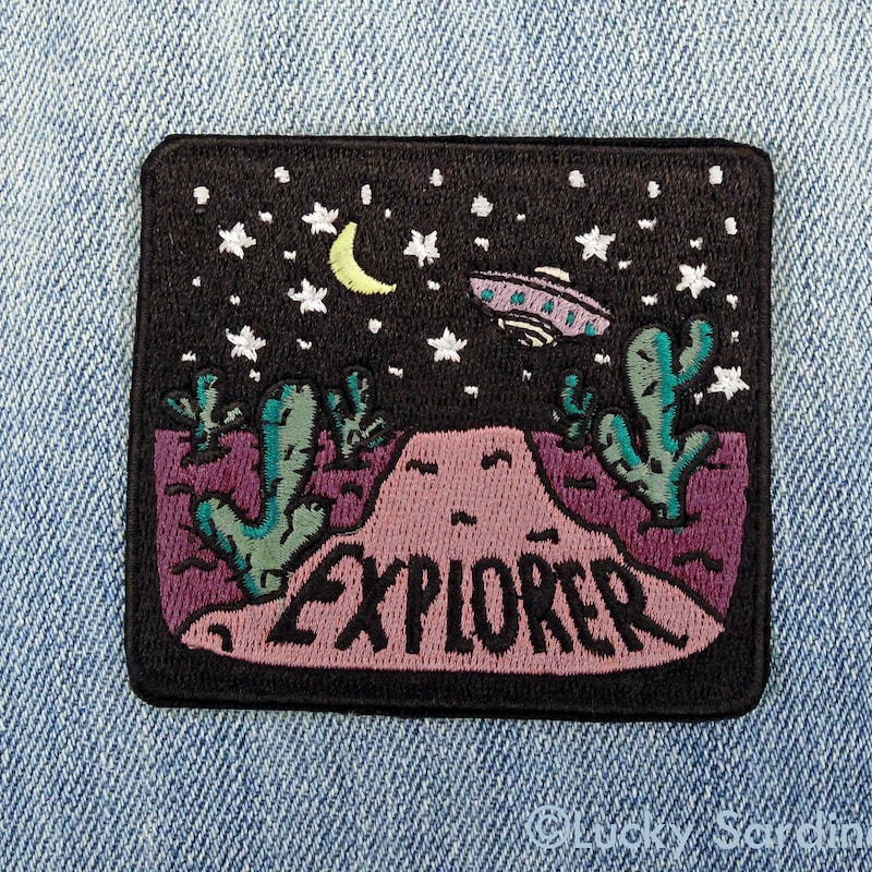 Spaceship Patch - Etsy