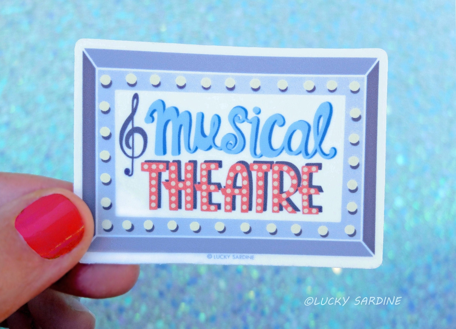 Musical Theatre Vinyl Sticker Music Sticker Theatre - Etsy