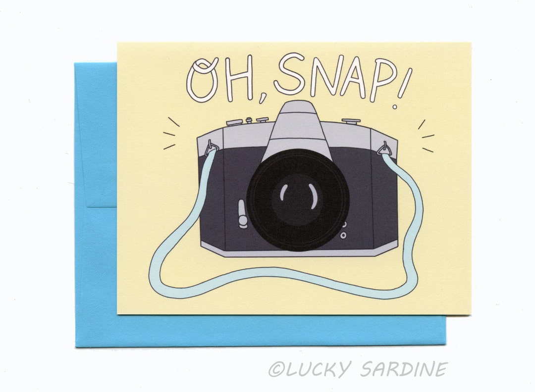 Oh Snap Card Camera Card Friendship Card Wedding Card - Etsy